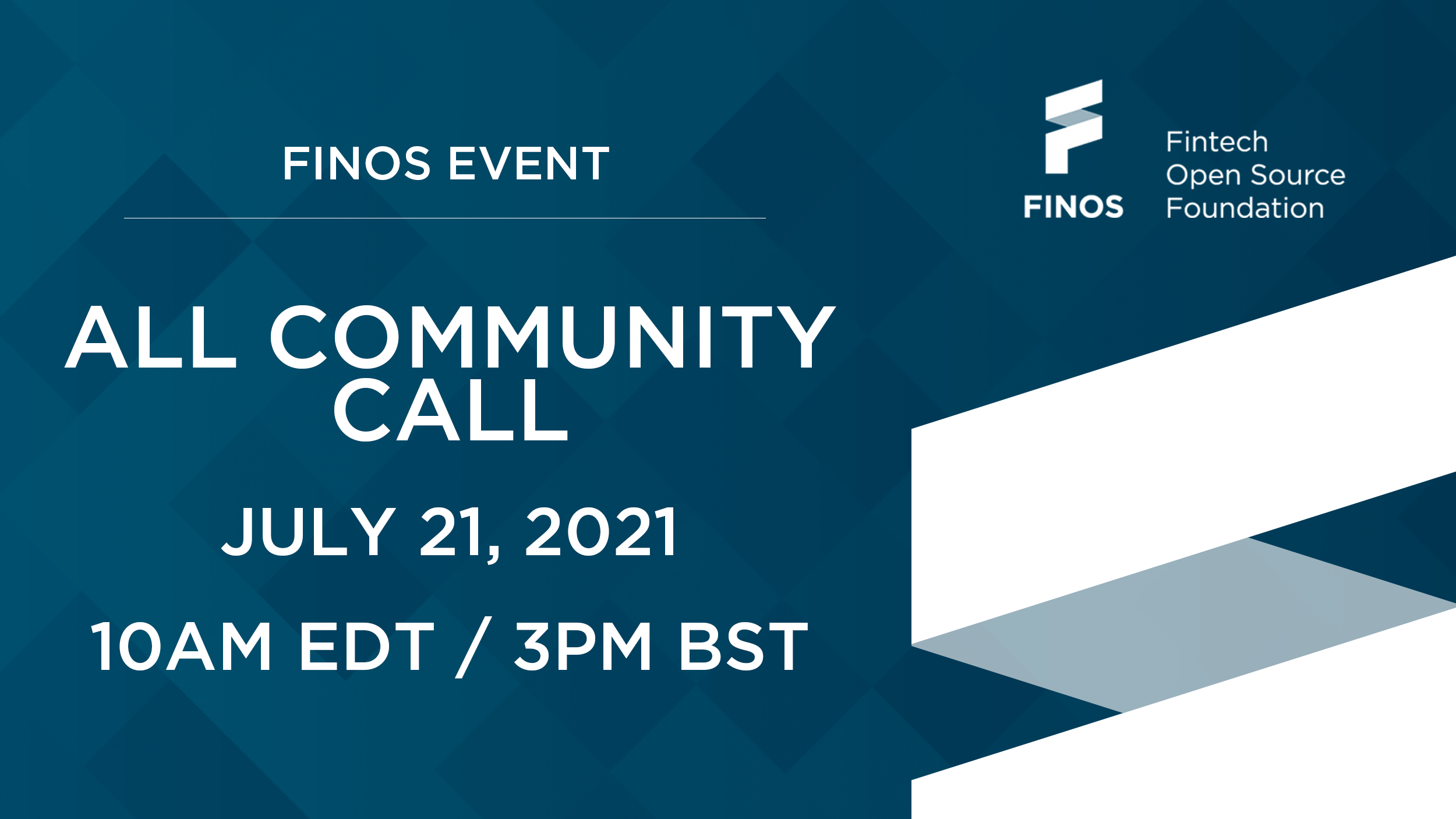 FINOS Resource Center | 2021 Q3 All Community Call Slides FINOS Resource Center | 2021 Q3 All Community Call Slides